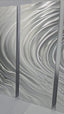 Silver Abstract Metal Wall Art Panels Jon Allen Indoor/Outdoor Decor ...