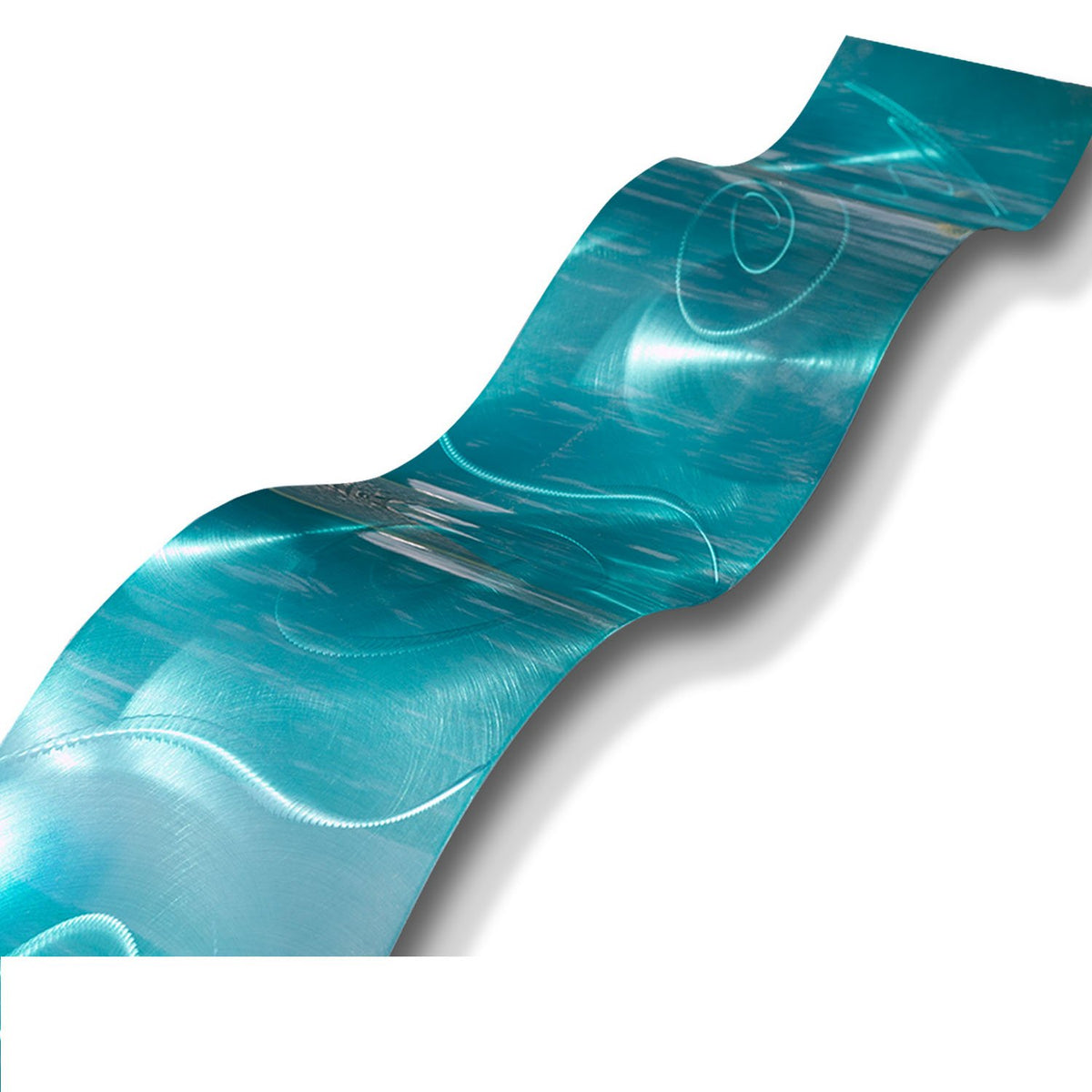 Aqua Wave Metal Wall Art Sculpture by Jon Allen | Statements2000