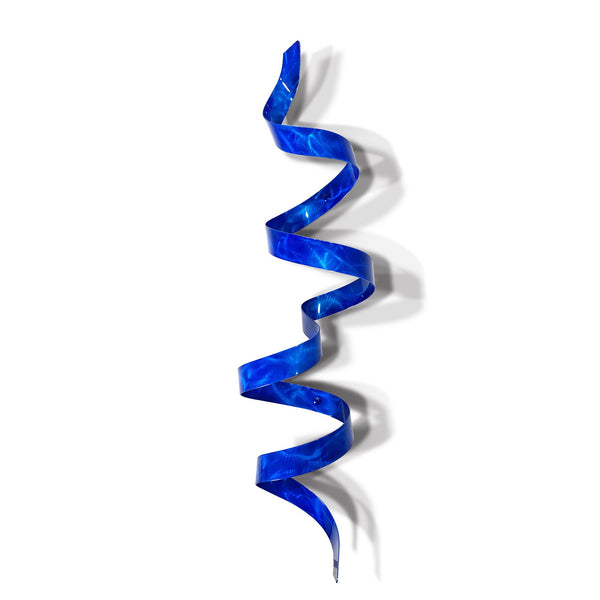 Blue Abstract 3D Metal Wall Sculpture Accent by Jon Allen 44" x 10 ...