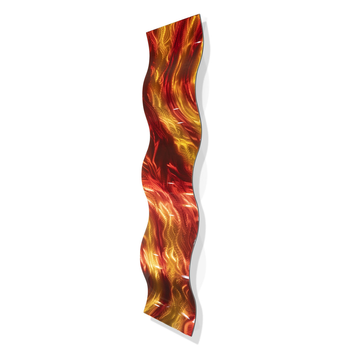 Red Modern Metal Wall Art Sculpture Accent by Jon Allen 46" x 1 ...